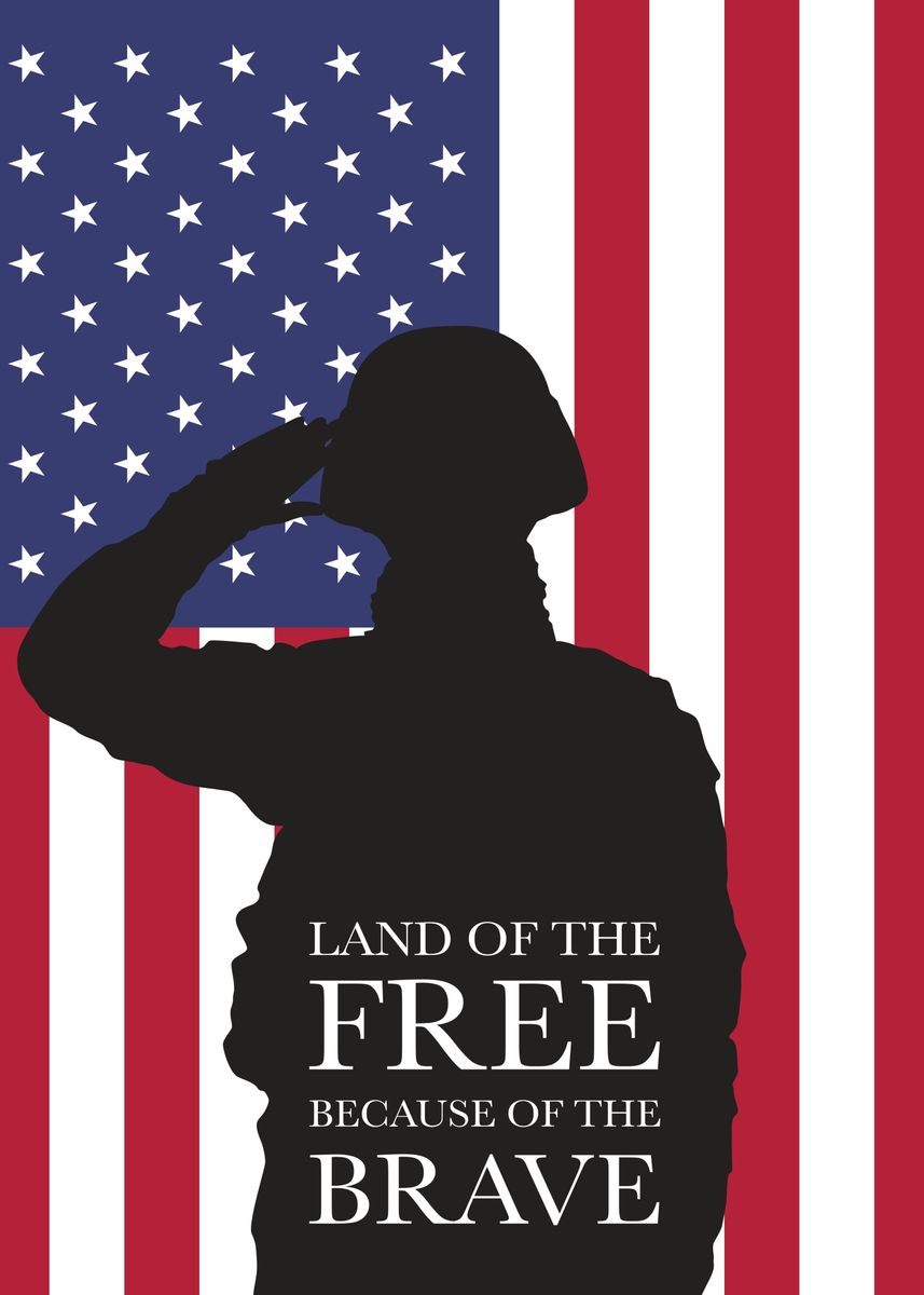 'American Army' Poster, picture, metal print, paint by Haus and Hues ...