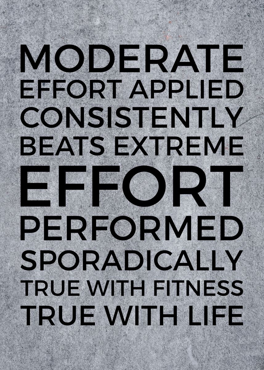 'Moderate vs Effort' Poster, picture, metal print, paint by albran ...