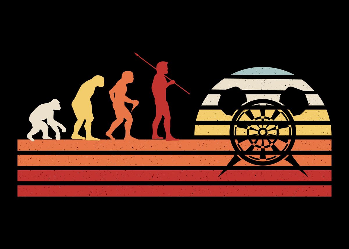 'Retro Darts Vintage Dart' Poster by CrazySquirrel | Displate