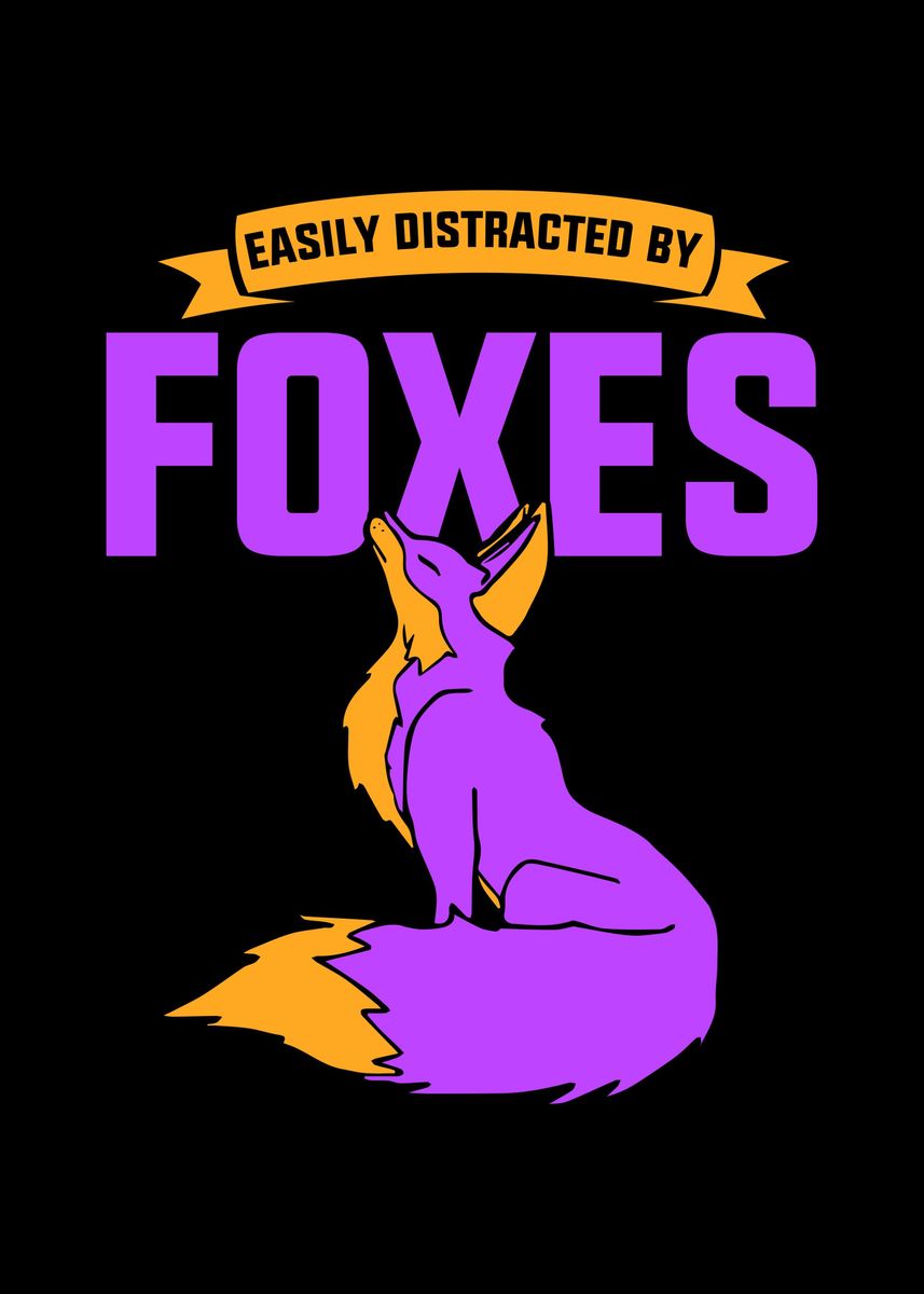 'Fox German' Poster, picture, metal print, paint by Sebastian Wünsche ...