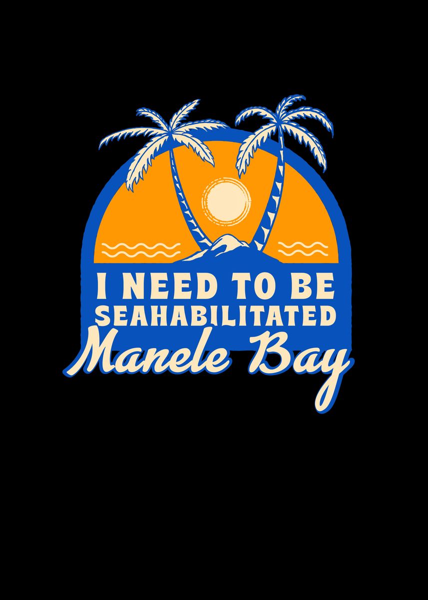 'Manele Bay Beach Summer' Poster, picture, metal print, paint by ...