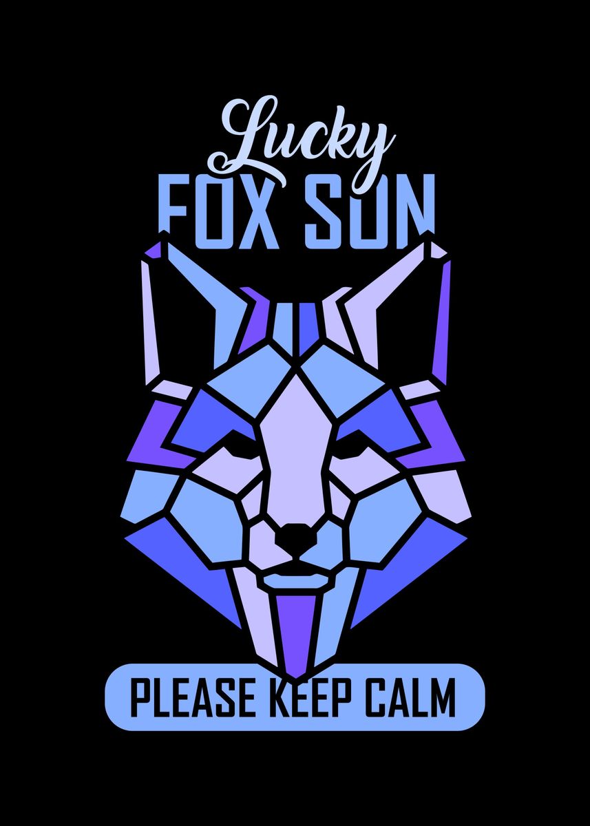 'Fox Foxes' Poster, picture, metal print, paint by Sebastian Wünsche ...