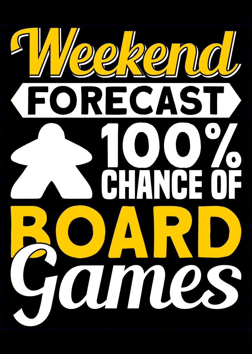 'Weekend Cast Board games' Poster, picture, metal print, paint by ...