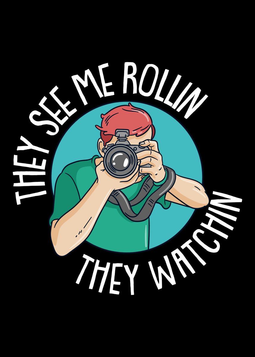 'Cameraman Videography' Poster, picture, metal print, paint by ...