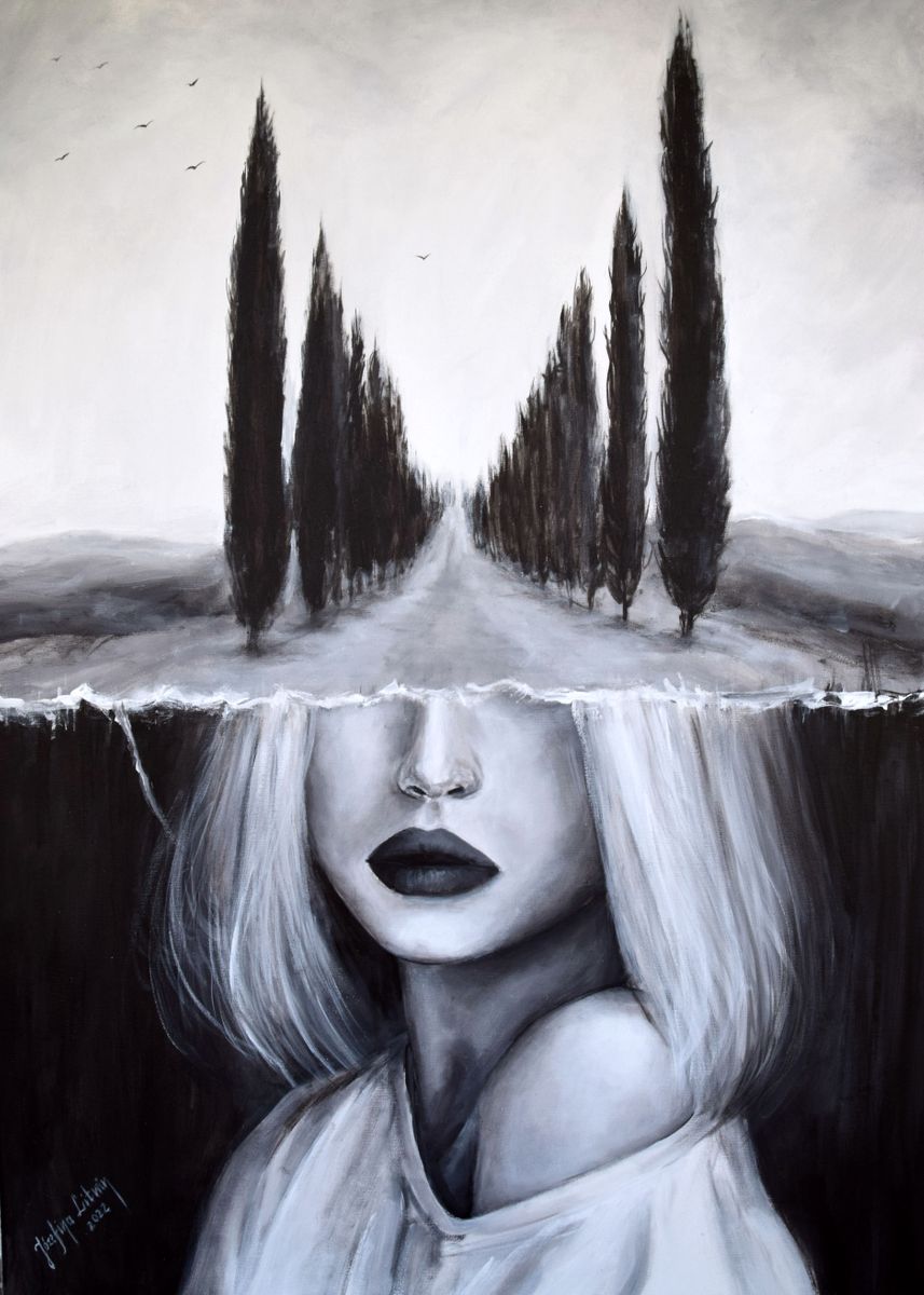 'My Way acrylic artwork' Poster, picture, metal print, paint by ...