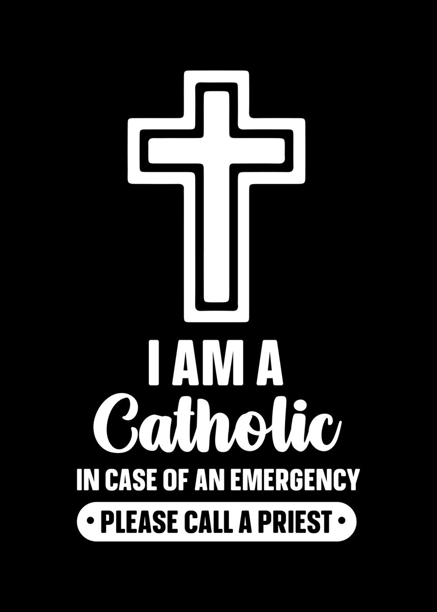 'Catholic Priest' Poster, picture, metal print, paint by Sebastian ...