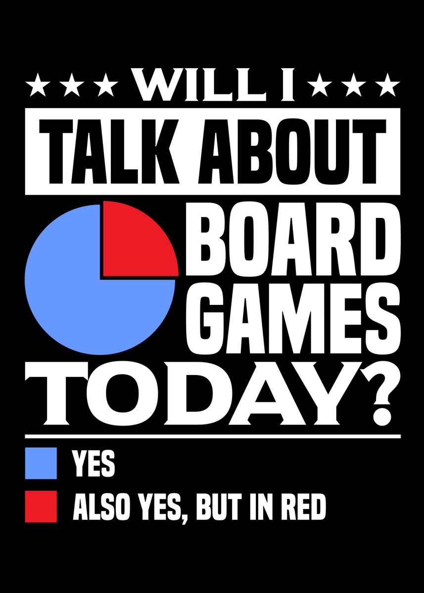 'Talk about Board games' Poster, picture, metal print, paint by Andreas ...