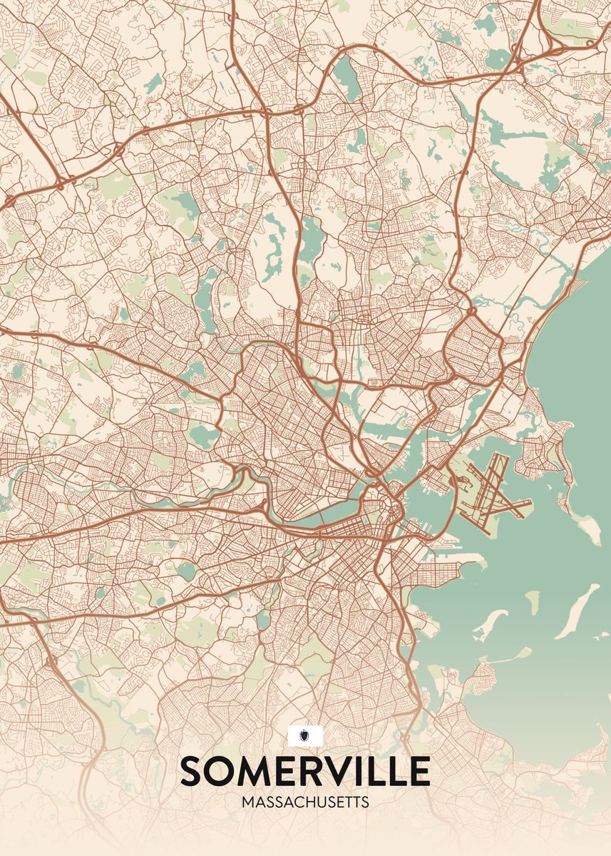 'Somerville MA' Poster by IMR Designs | Displate