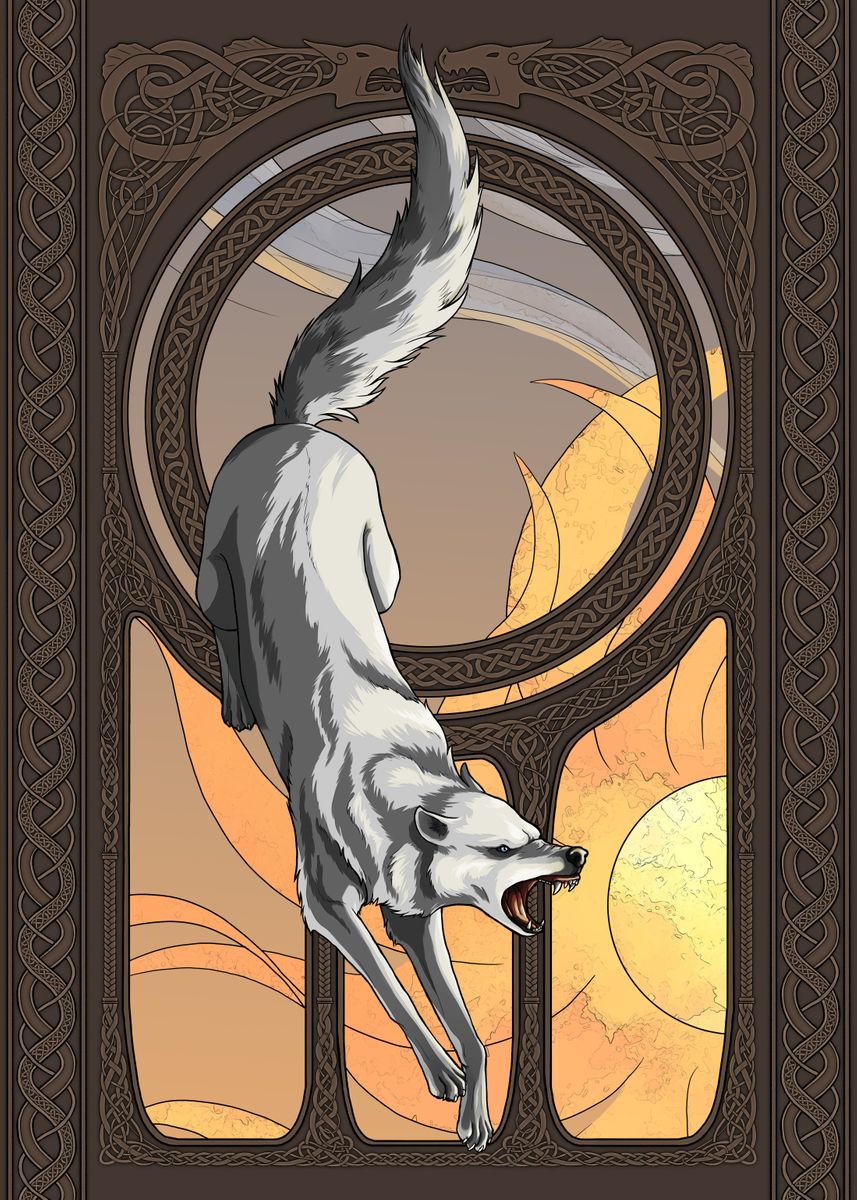 'Hati' Poster, picture, metal print, paint by AniaArt | Displate