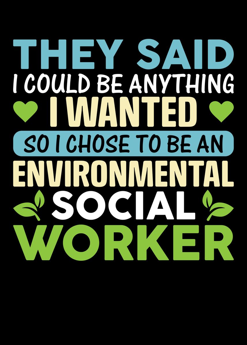 'Social Worker' Poster, picture, metal print, paint by Lukes Pixel ...