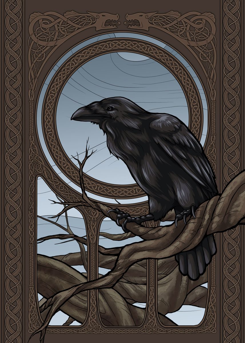 'Munin' Poster by AniaArt | Displate