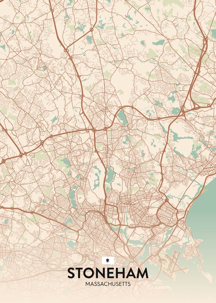 'Stoneham MA' Poster by IMR Designs | Displate