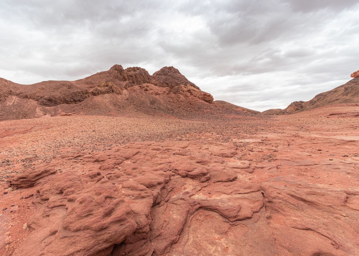 'Red rocks Israel Desert' Poster by Vardi Creations | Displate