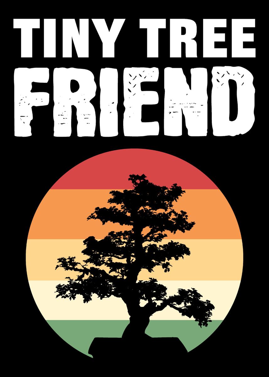 'Tiny Tree Friend Caretaker' Poster, picture, metal print, paint by ...