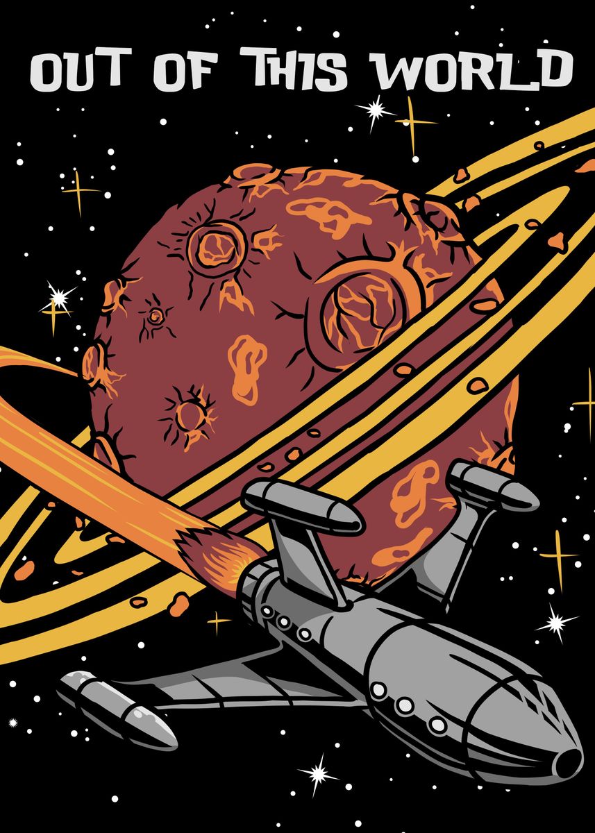 'Out Of The World' Poster, picture, metal print, paint by Tom Cage ...