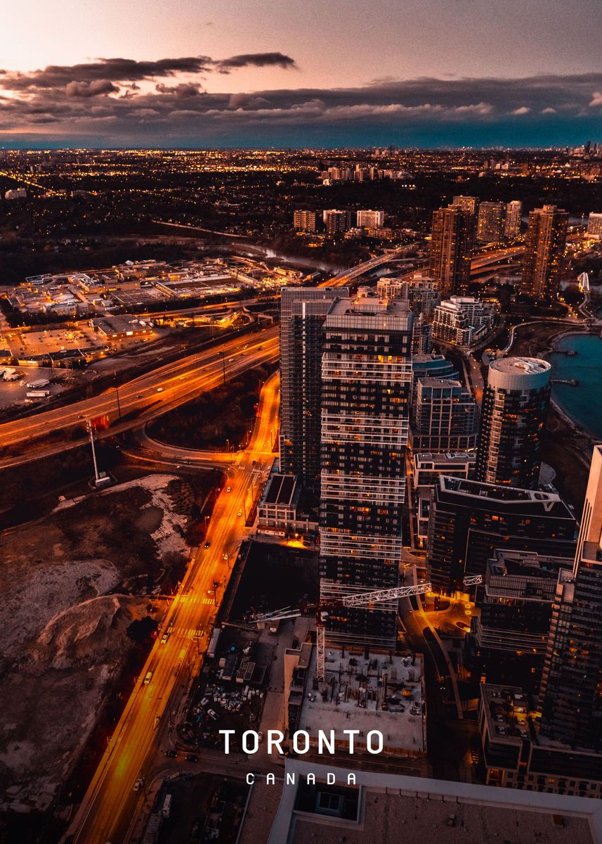 'Toronto ' Poster, picture, metal print, paint by Travel Addict | Displate