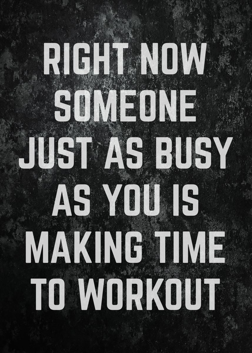 'Making Time To Workout' Poster, picture, metal print, paint by albran ...
