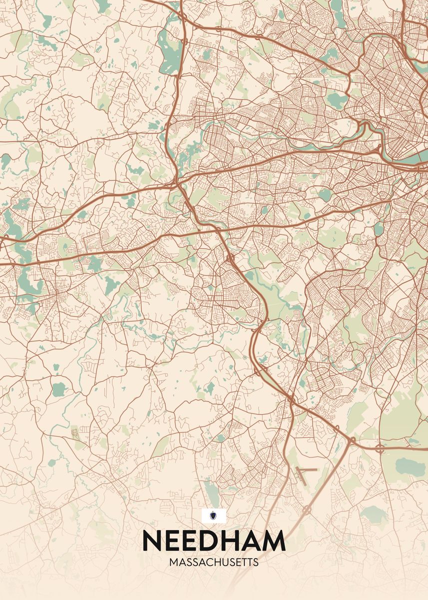 'Needham MA' Poster by IMR Designs | Displate