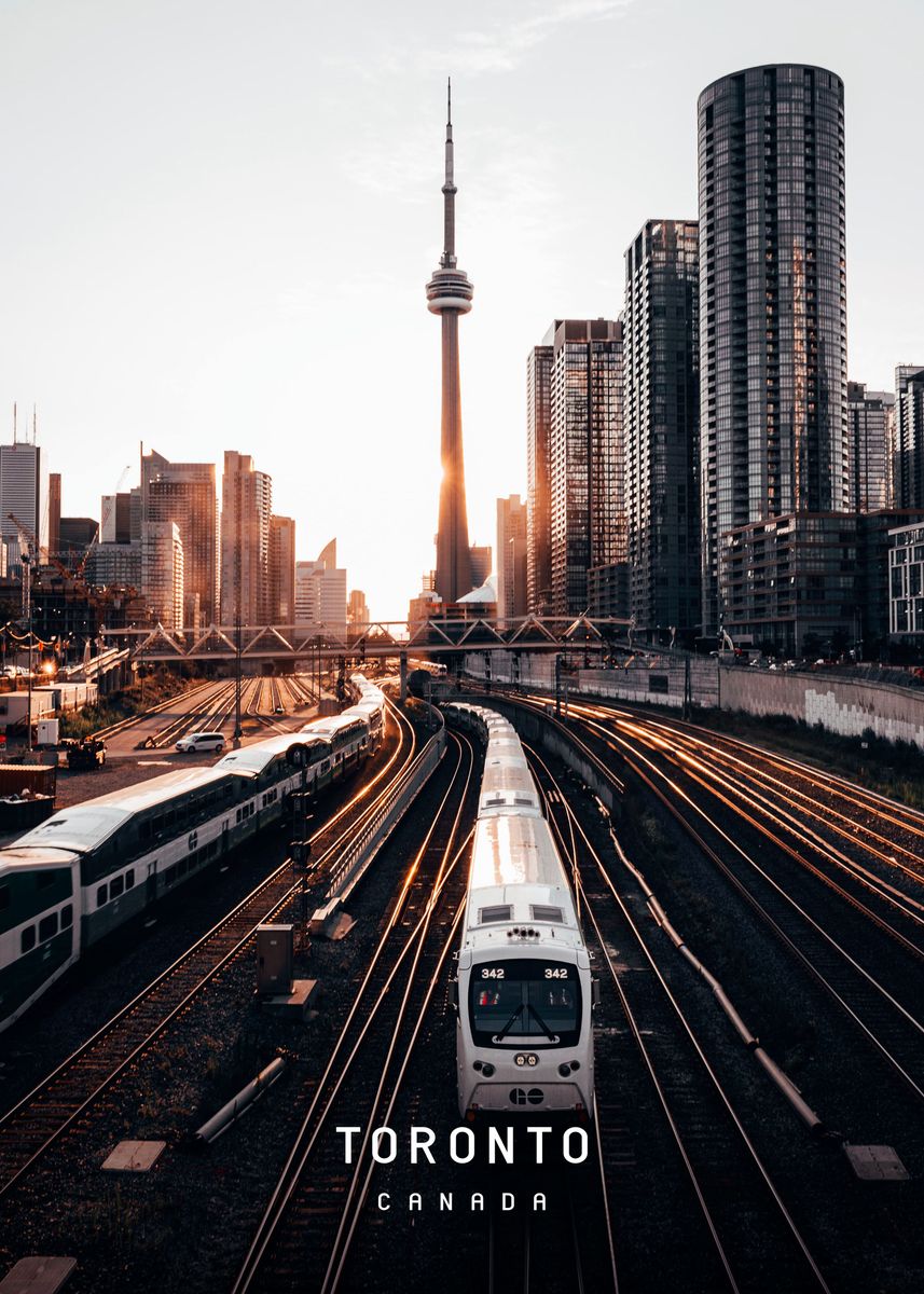 'Toronto ' Poster, picture, metal print, paint by Travel Addict | Displate