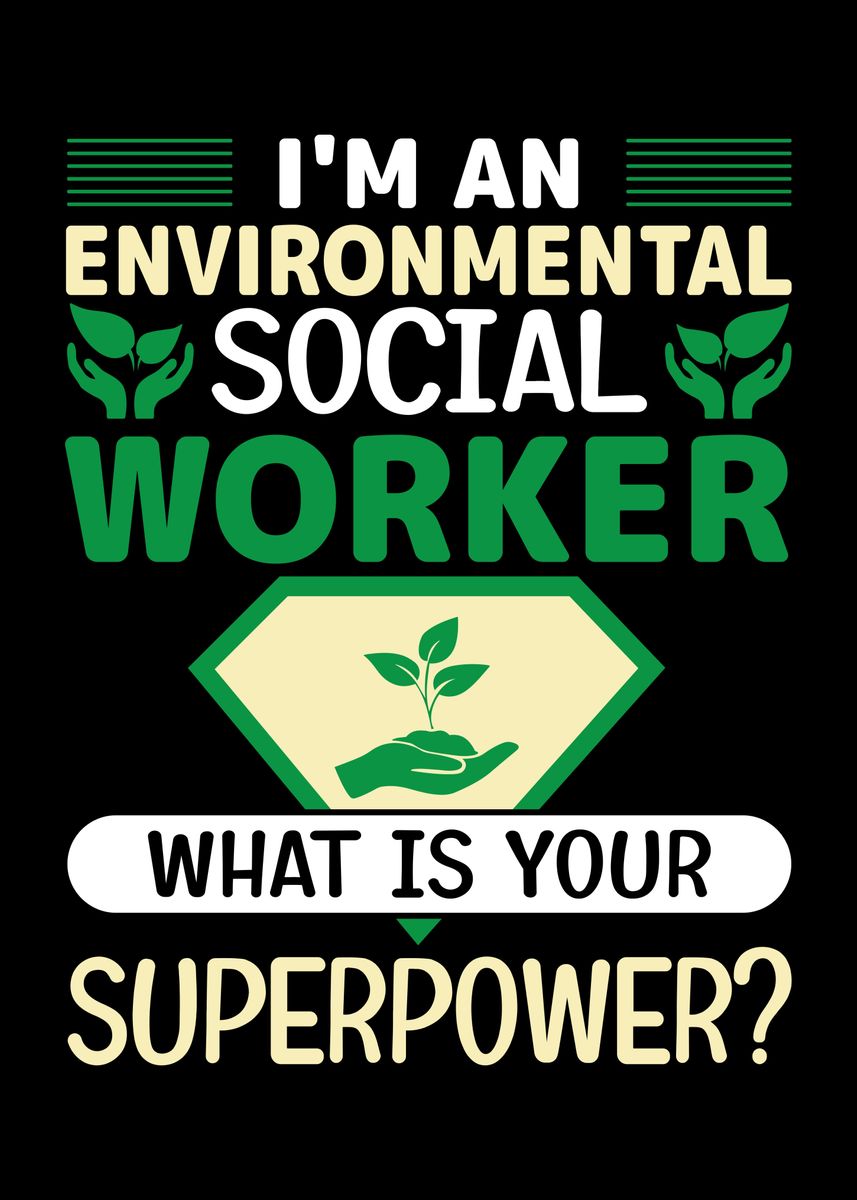 'Social Worker' Poster, picture, metal print, paint by Lukes Pixel ...