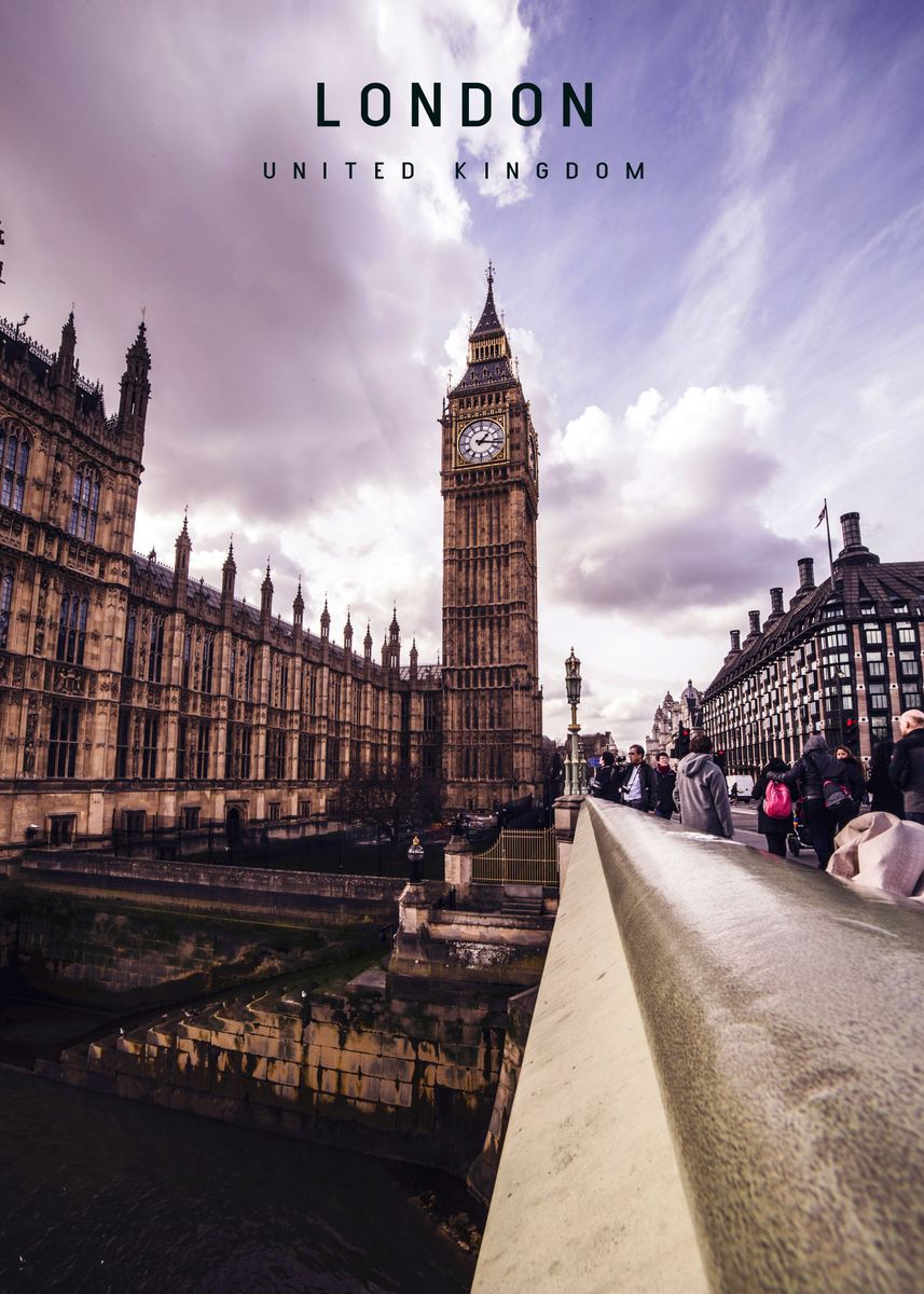 'London ' Poster, picture, metal print, paint by Famous City | Displate