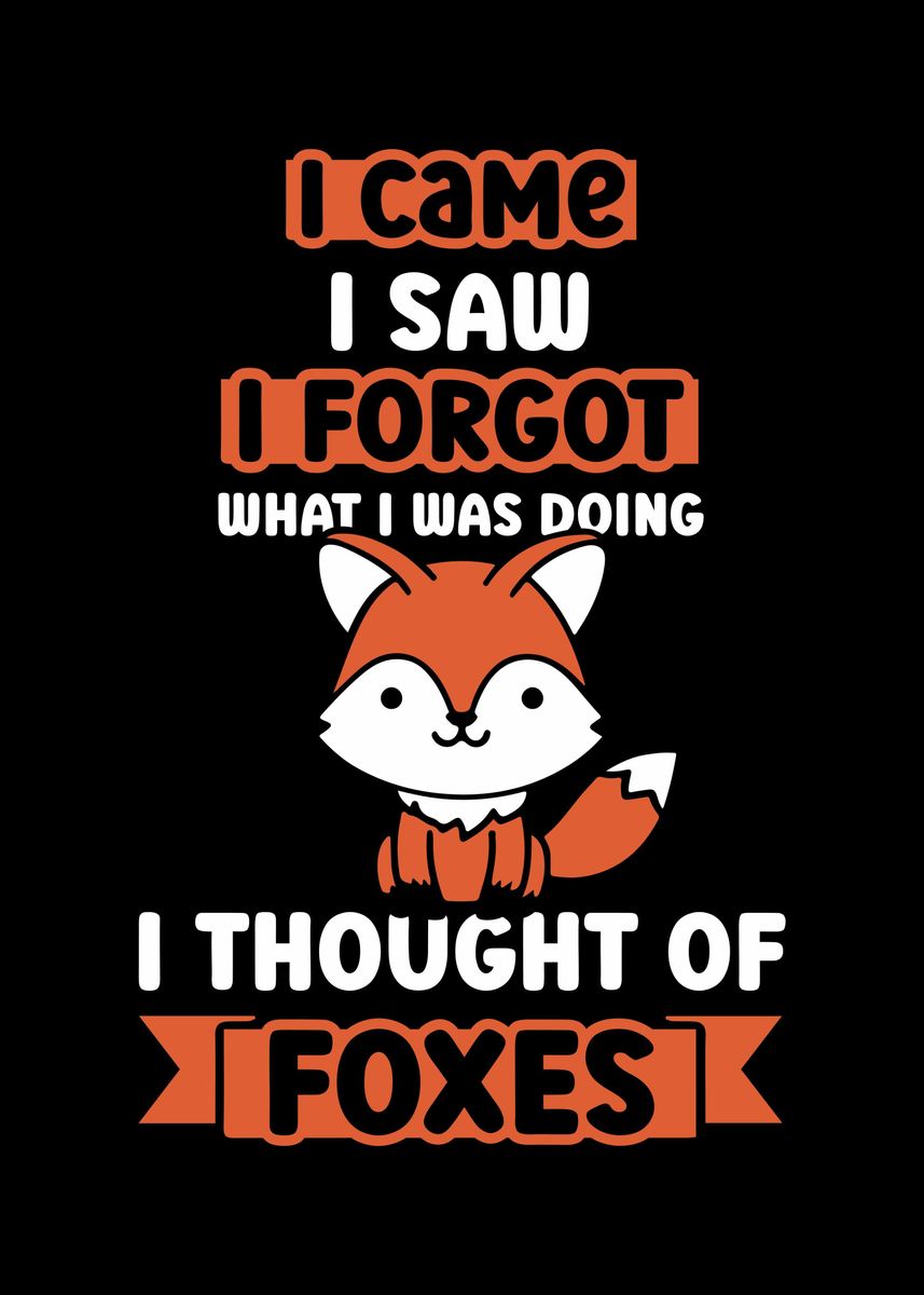 'Fox German' Poster, picture, metal print, paint by Sebastian Wünsche ...