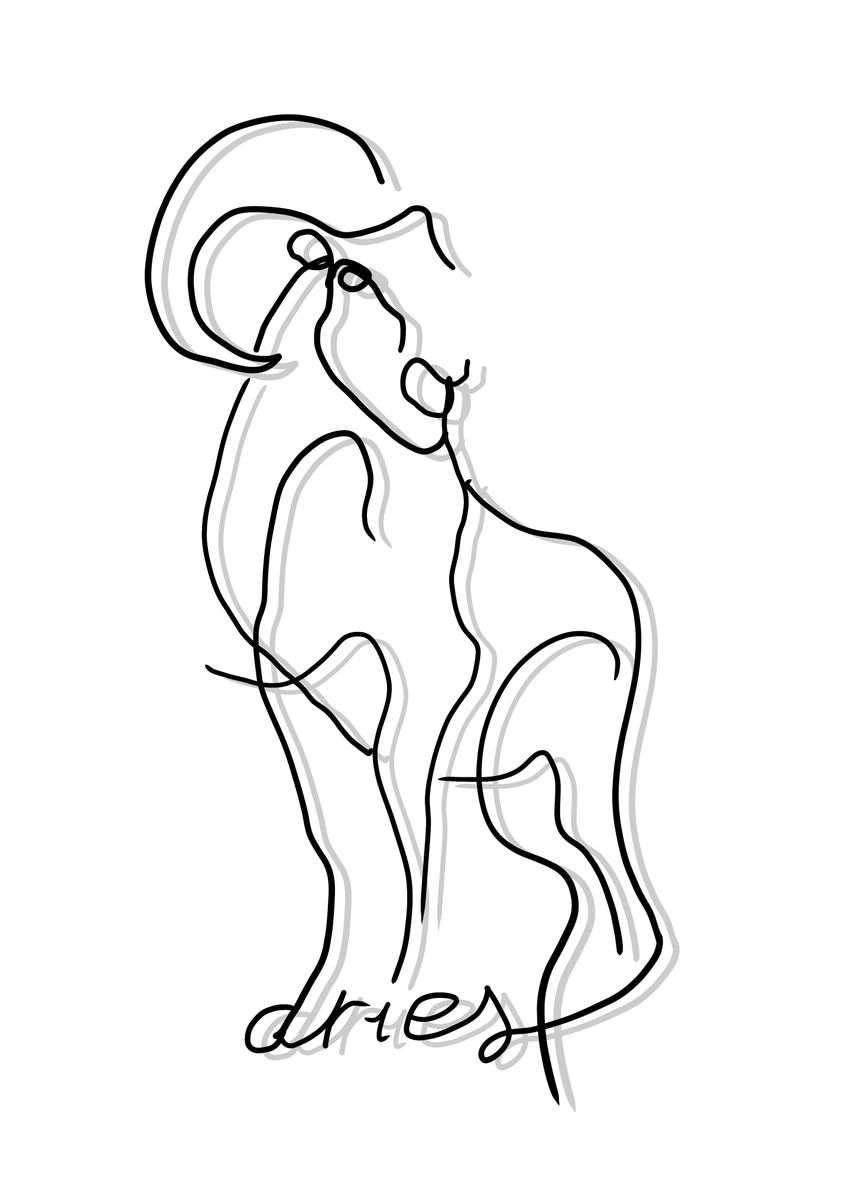 'Aries' Poster by Meta David | Displate