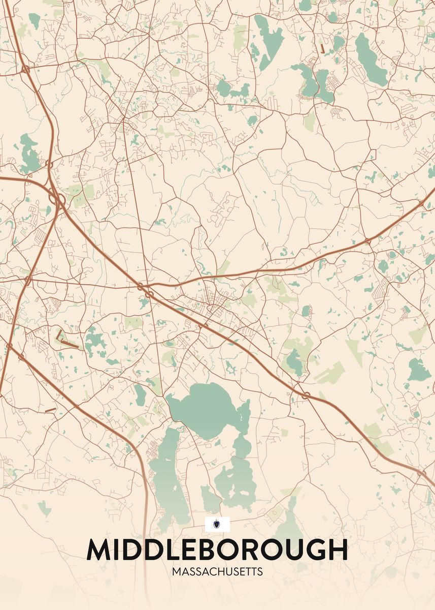 'Middleborough MA' Poster, picture, metal print, paint by IMR Designs ...