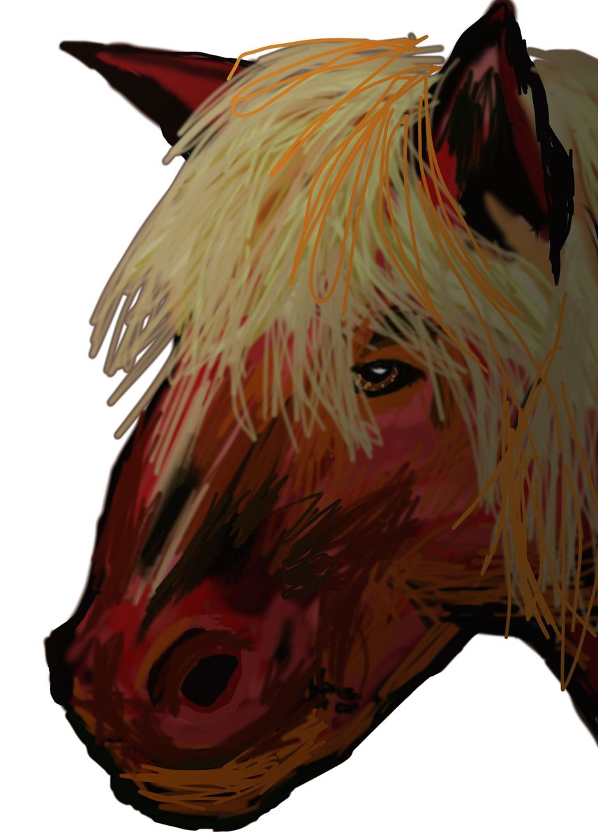 'Horsey' Poster by Raine Carosin | Displate