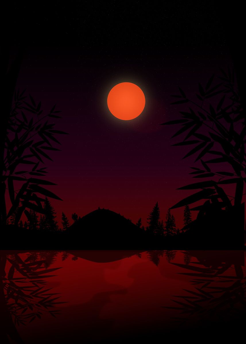 'Sun lake' Poster by Sobri Alkavie | Displate