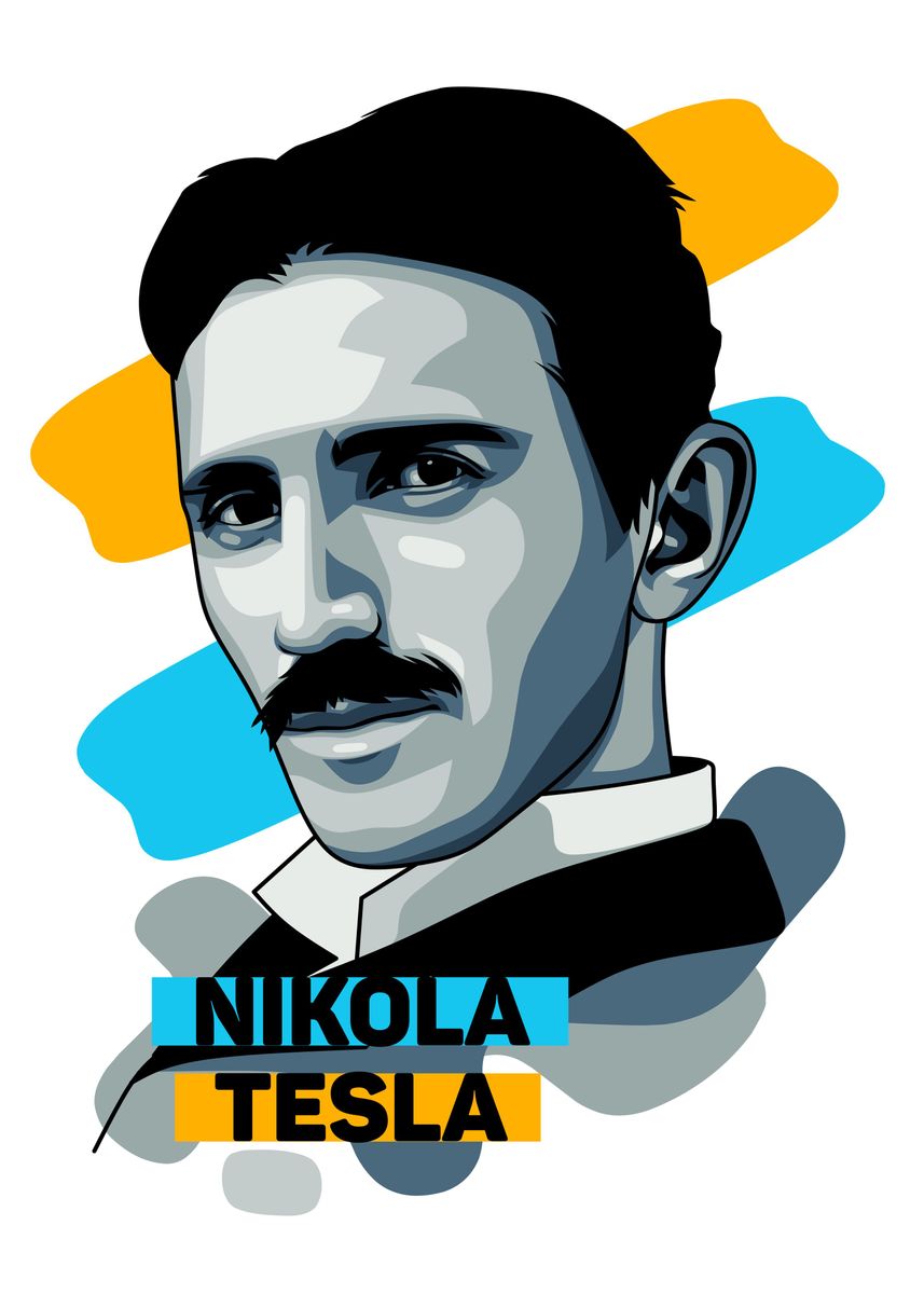 'Nikola Tesla' Poster by V Styler | Displate
