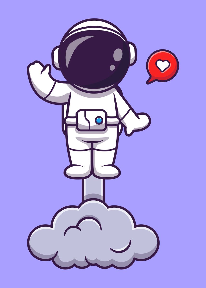'astronout' Poster, picture, metal print, paint by Robet Erick | Displate