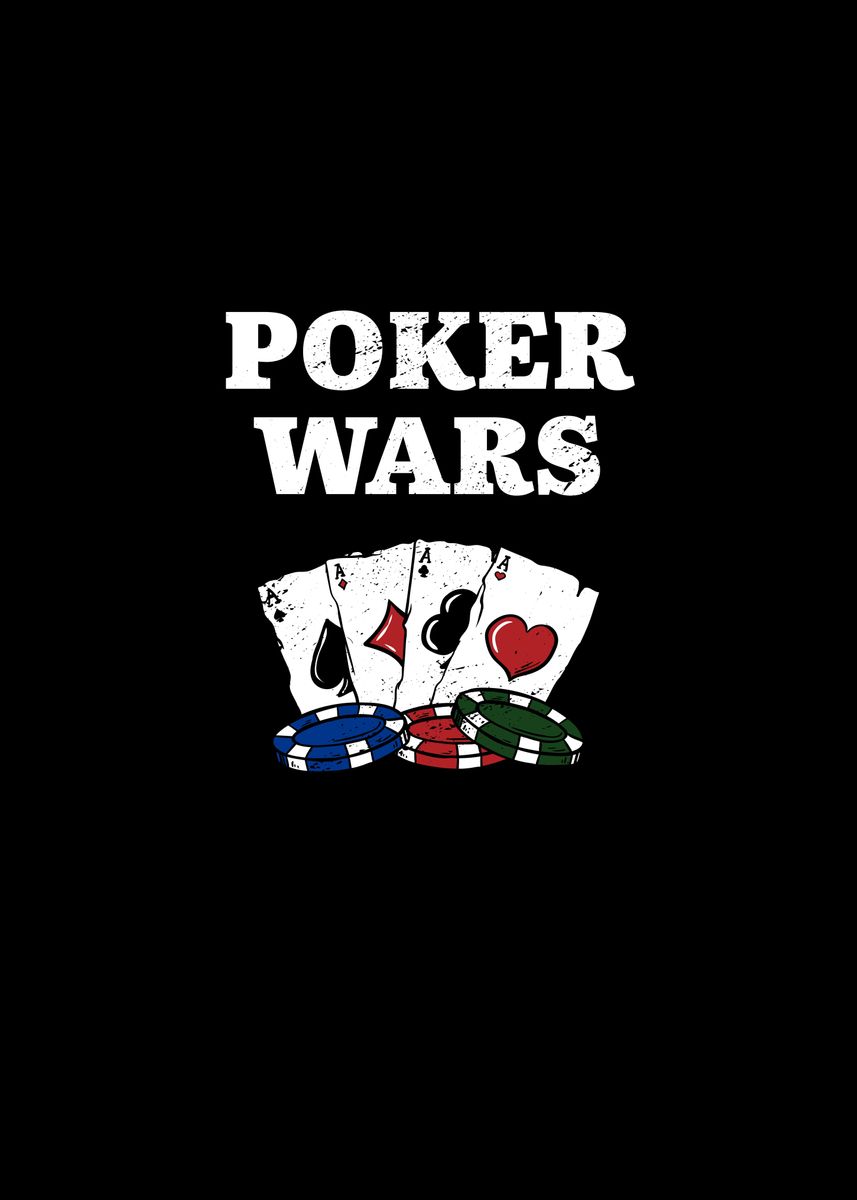 'Poker Wars Gambler Casino' Poster by MaximusDesigns | Displate