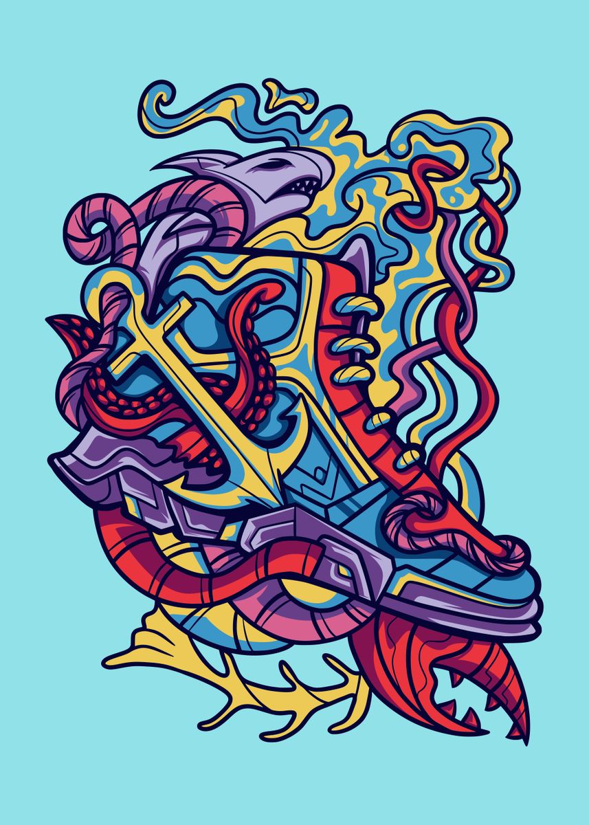 'mars' Poster, picture, metal print, paint by Rois Lois | Displate