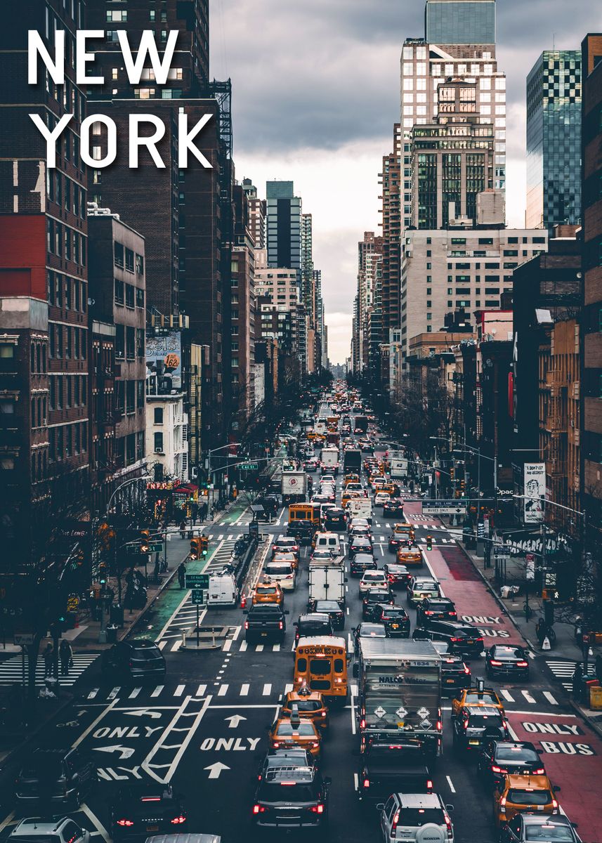 'New York City ' Poster, picture, metal print, paint by Big City | Displate