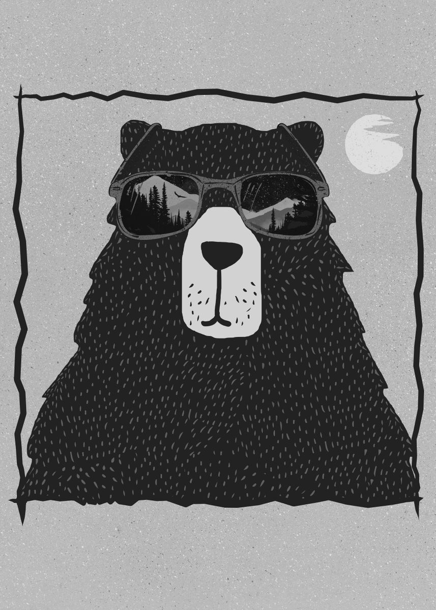 'Very Bad Bear' Poster, picture, metal print, paint by Ilya Danilov ...