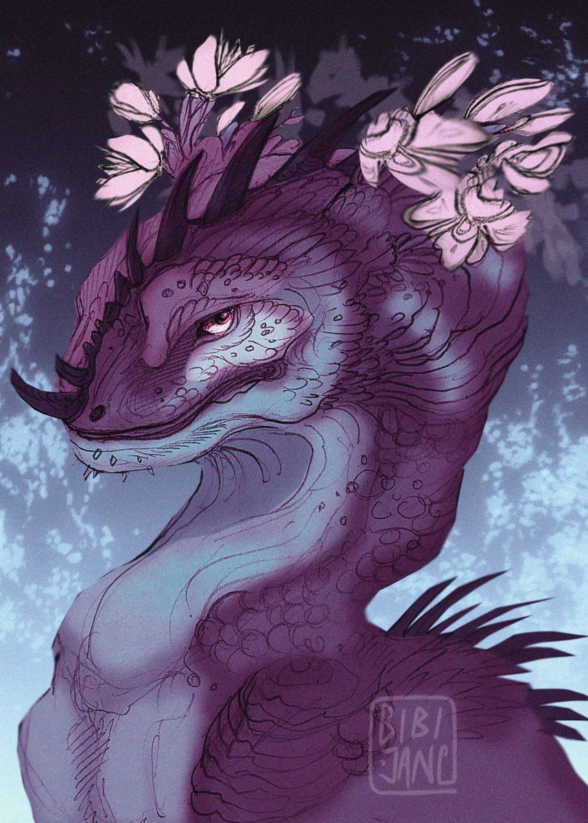 'Purple head' Poster by Bibiana Jancovicova | Displate