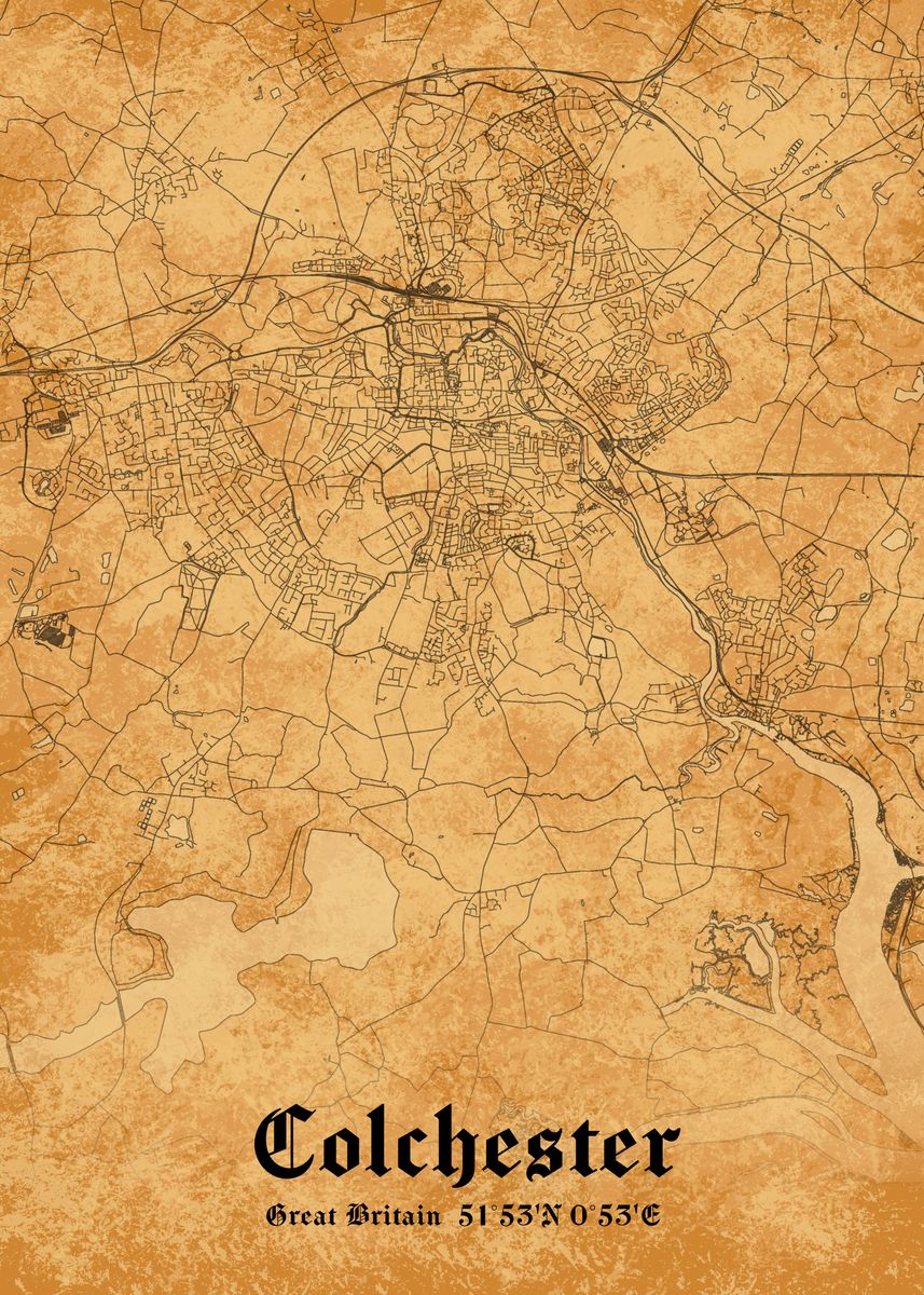 'Colchester' Poster, picture, metal print, paint by HEMERSON | Displate