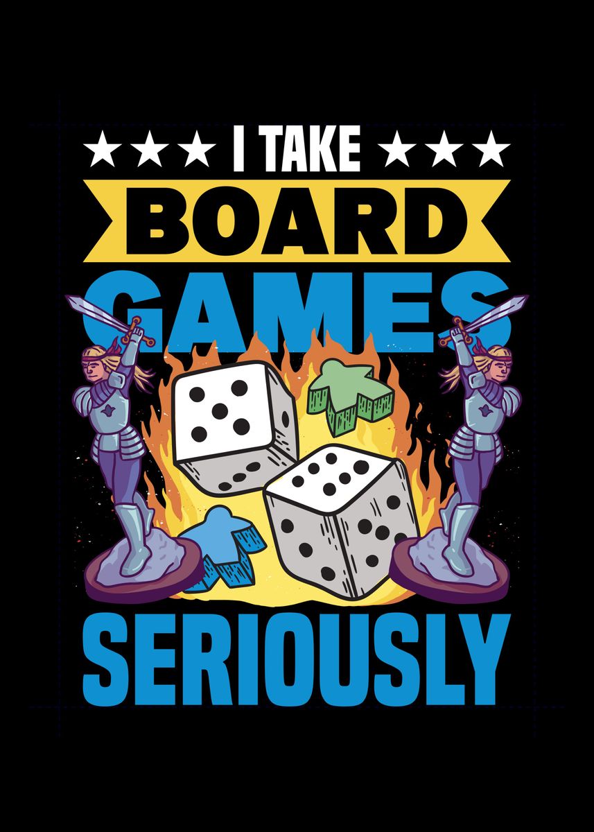 'Boardgame seriously' Poster, picture, metal print, paint by Andreas Schellenberg | Displate