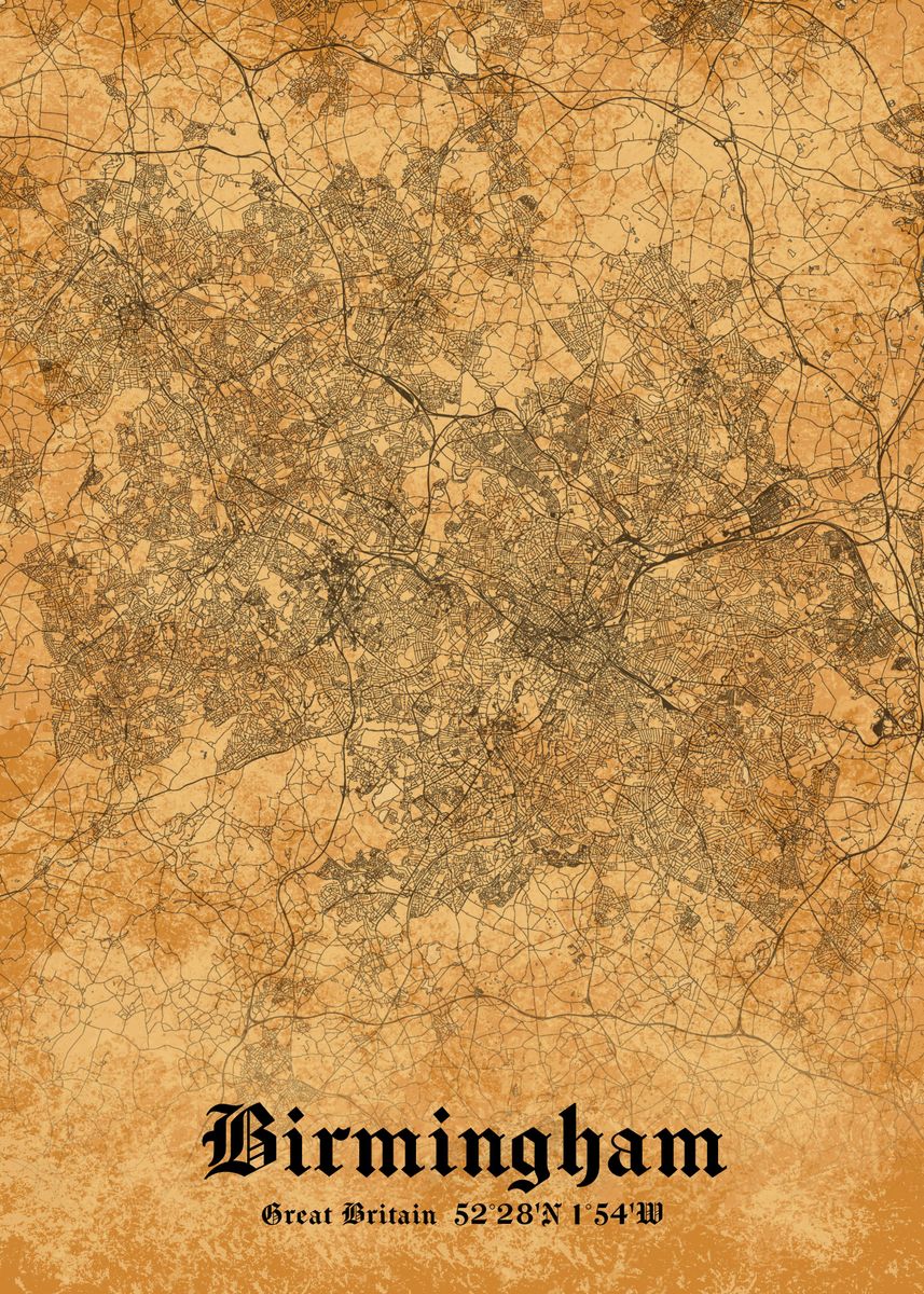 'Birmingham' Poster by HEMERSON | Displate