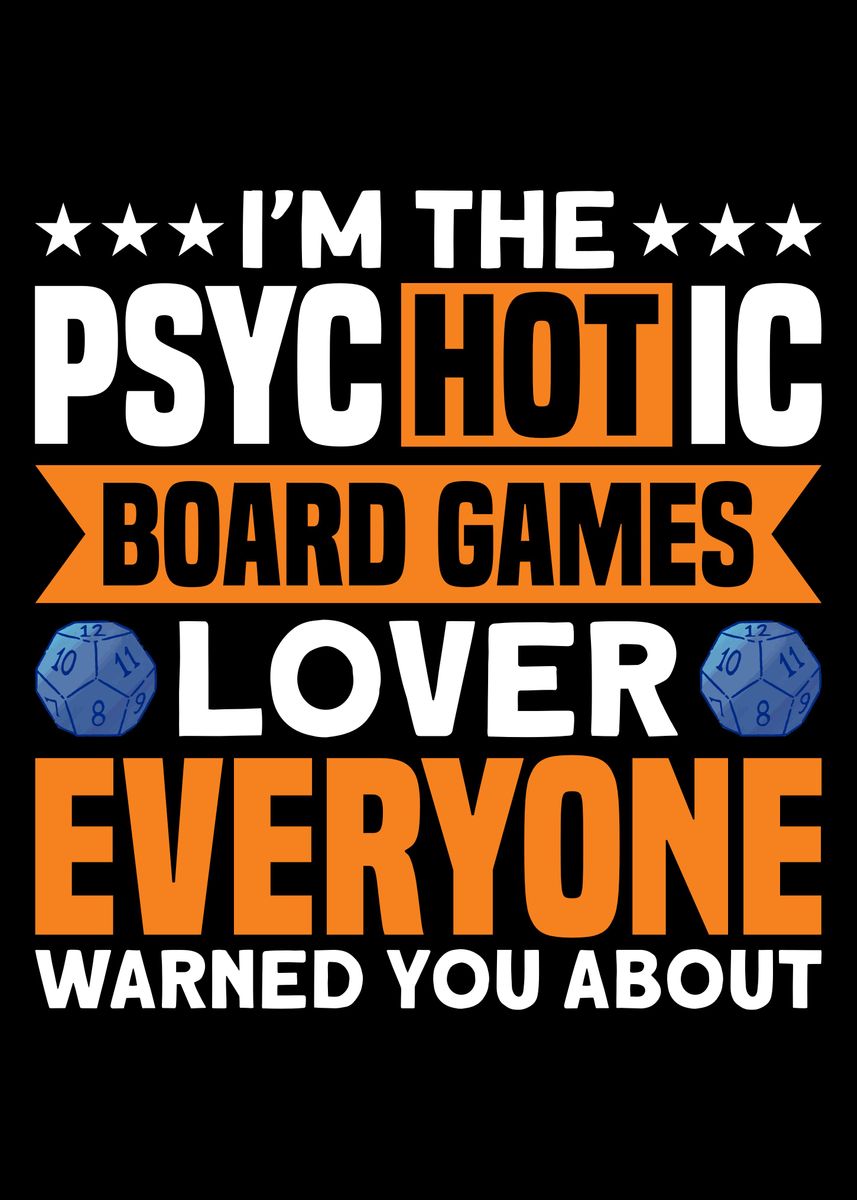 'Board game lover' Poster, picture, metal print, paint by Andreas ...