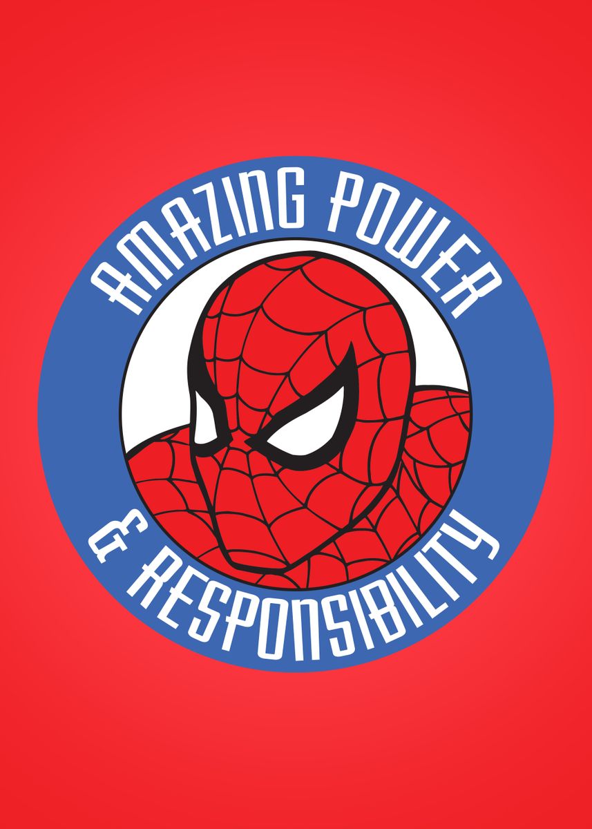 'Power and Responsibility' Poster, picture, metal print, paint by ...