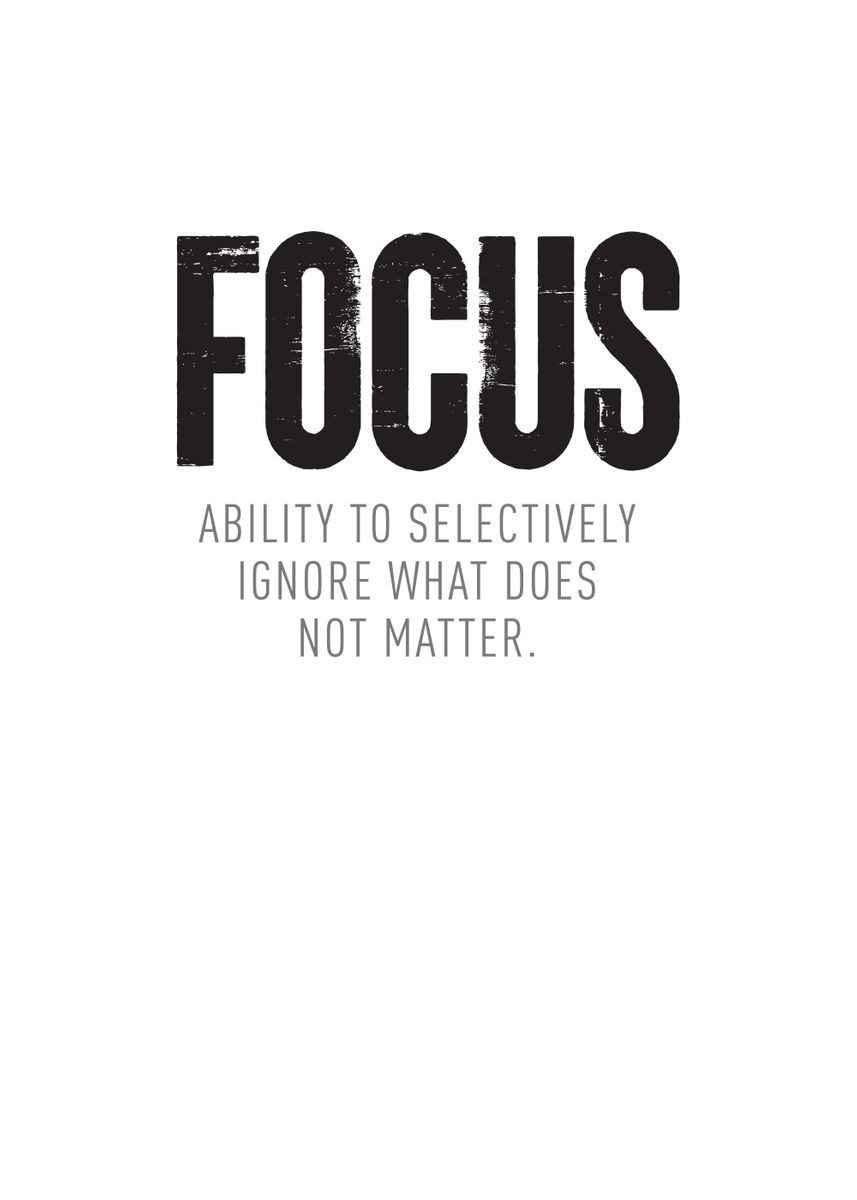 'Focus Motivation' Poster, picture, metal print, paint by Pong Lizardo ...
