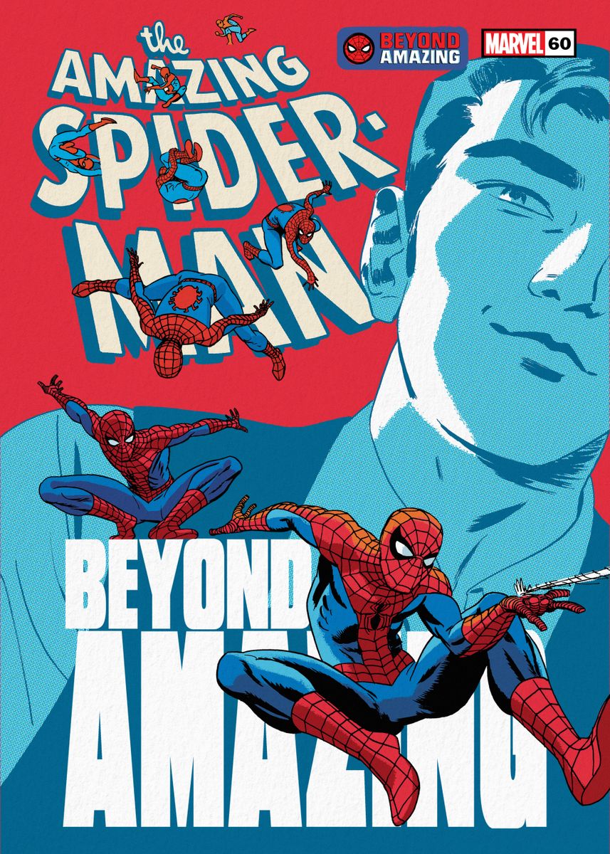 'Leaping Hero' Poster, picture, metal print, paint by Marvel | Displate