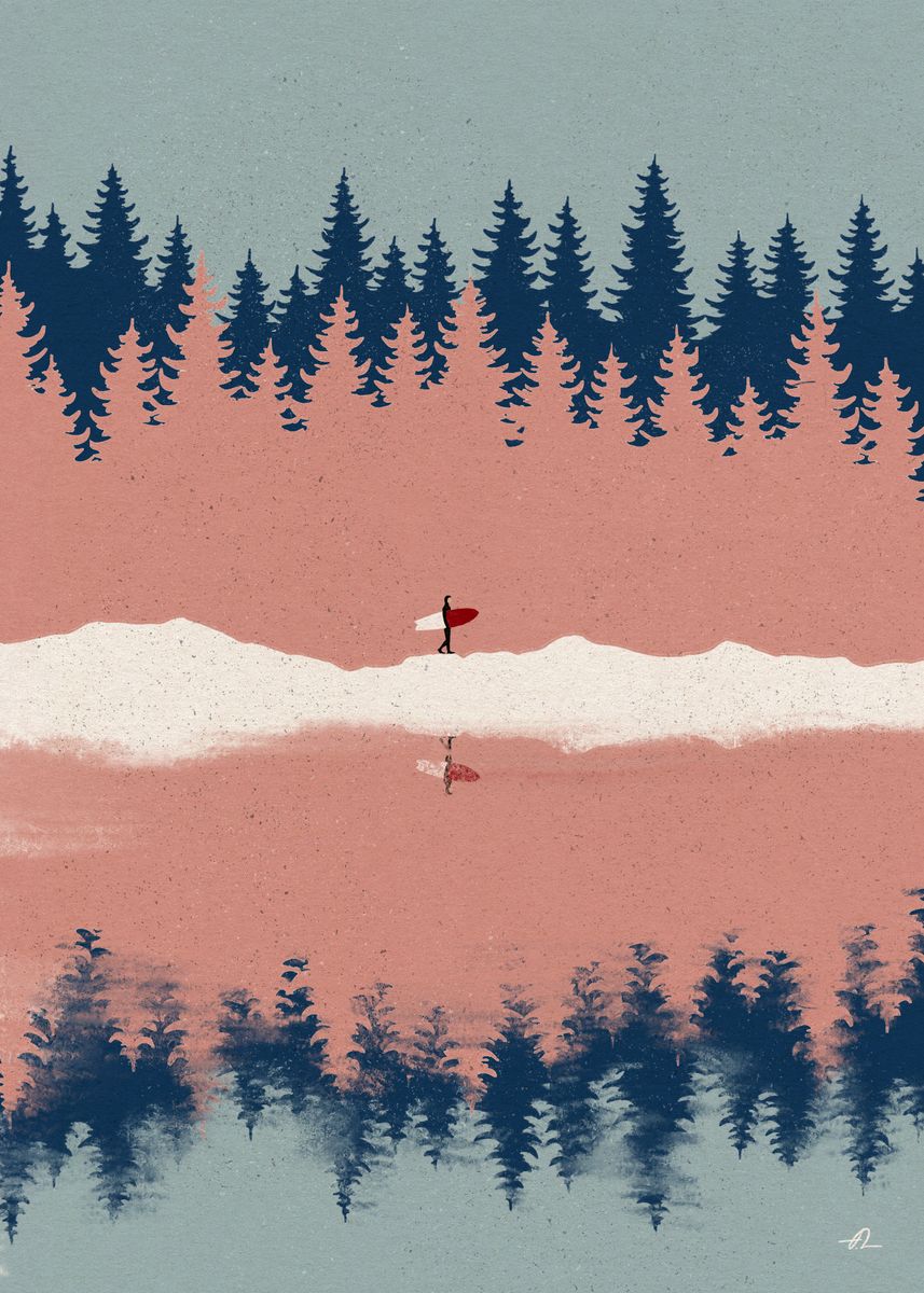 'Reflection' Poster by Fabian Lavater | Displate