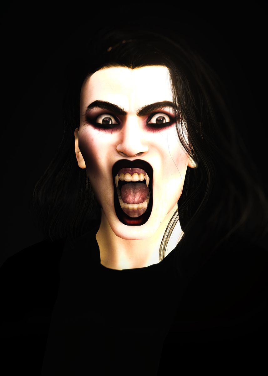 'Hungry Vampire' Poster by Bob Orsillo | Displate