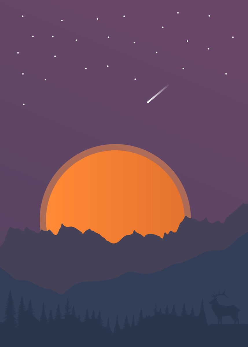 'Landscape Poster' Poster, picture, metal print, paint by Popular ...