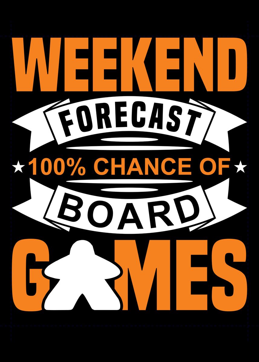 'Weekend board gamer' Poster, picture, metal print, paint by Andreas ...
