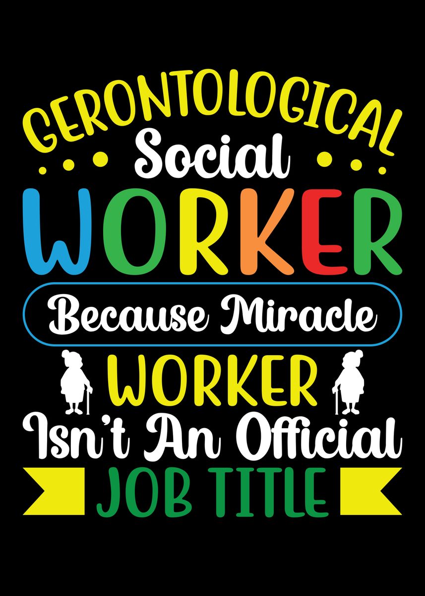 'Social Worker' Poster, picture, metal print, paint by Lukes Pixel ...