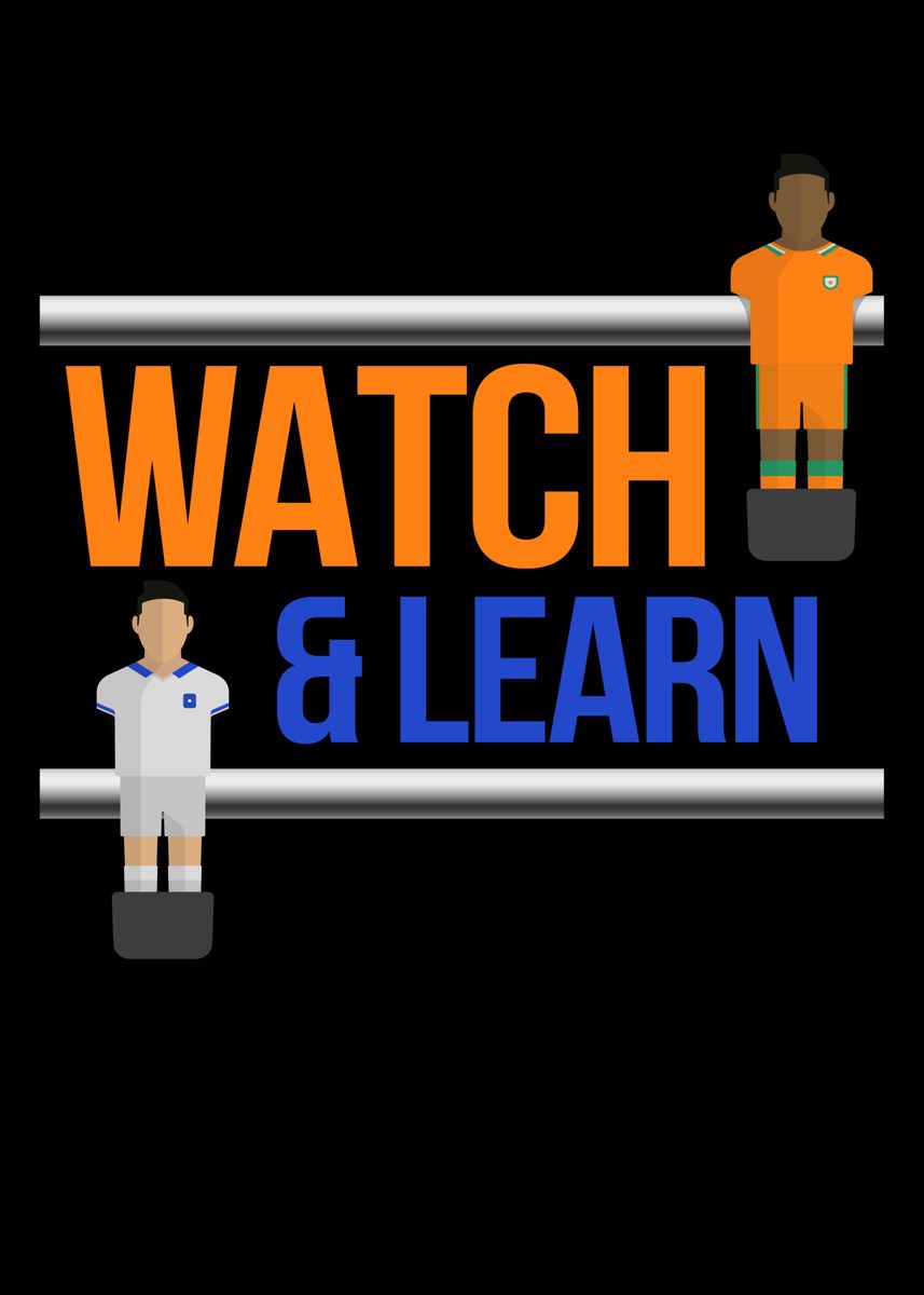 'Watch Learn' Poster, picture, metal print, paint by Mooon | Displate